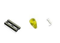 China 14 Pin 2.54 Mm Female Header Bronze Gold Flash /Sn Michined IC Socket L=7.43mm for sale