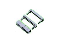 China 2.54mm Double Row  IDC socket Connector With SR One Side Contact  Brass Sel Au/Sn 06~64P for sale