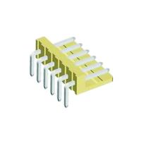 China WCON 2.5mm Wire To Board Wafer Connector  6P Straight L=11.0 DIP3.4mm PA66 Beige Sn Plated for sale