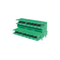 China WCON 3.81mm Pitch Male Terminal Block Connector PA66 Glass Fiber Green matte SN plated L=12.6/27.9 for sale