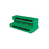 China WCON 3.81mm Pitch Male Terminal Block Connector PA66 Glass Fiber Green matte SN plated L=12.6/27.9 for sale