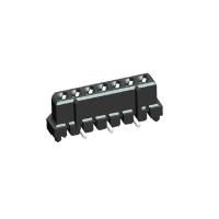 China 1.25mm Female Header  Single Row Right Angle Through Board Connector for sale