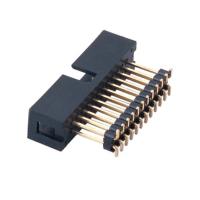 China 2.54 Pitch Box Header Connector add housing H=2.5 PA9T black  matting with 5212/2185 ROHS for sale
