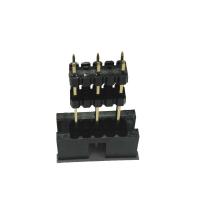 China 2.54 Pitch Box Header Connector add housing H=2.5 PA9T black  matting with 5212/2185 ROHS for sale