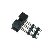 China 2.54 Pitch Box Header Connector add housing H=2.5 PA9T black  matting with 5212/2185 ROHS for sale