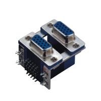 China Female Male Db9 Connector Dual Row Right Angle D SUB FOR Communication for sale