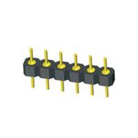 China Straight type 8P  WCON PCB 2.54mm Round Pin Connector  With PPS plastic black color ROHS for sale