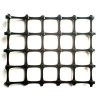China Extruded 2cm*2cm Mesh Pp Biaxial Geogrid 220gsm for sale