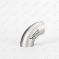 China Beveled Stainless Steel Butt Weld Elbow 90 Degree LR 316L Stainless Steel Pipe Fittings for sale