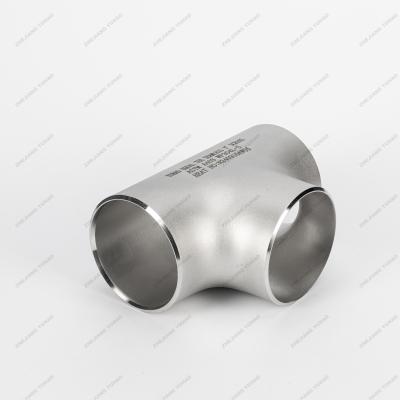 China Stainless Steel Equal Tee 304L SS Butt Weld Reducer For Chemical Industry for sale