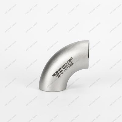 China 304 304L Stainless Steel Butt Welded Pipe Fittings 90 Degree Elbow Connection Type Butt Welded ASTM AISI GB DIN JIS for sale