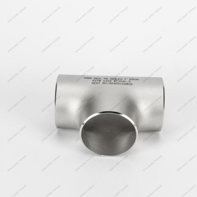 China SCH20s-SCH160s Stainless Steel Butt Welded Pipe Fittings SS Equal Tee for sale