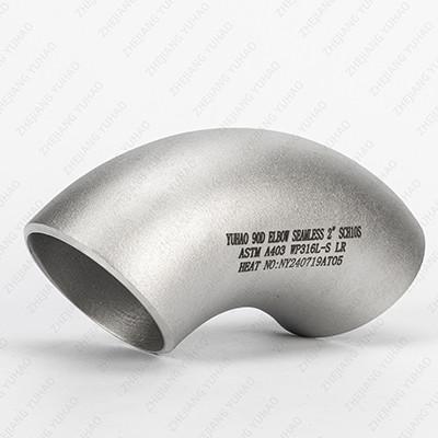 China Polishing DN6-DN1000 Stainless Steel Elbow Butt Welded Pipe Fitttings 90 Degree LR Elbow for sale