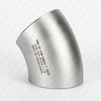 China Cold Rolled Hot Rolled 45 Degree Elbow Stainless Steel Butt Weld Pipe Fittings for sale