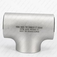 China Round Square Rectangle SS Welded Tube Stainless Steel Equal Tee BW Pipe Fittings for sale