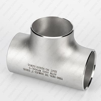 China Mirror Finish SCH10-SCH180 SS Welded Tube Stainless Steel Equal Tee Butt Welded Pipe Fittings for sale