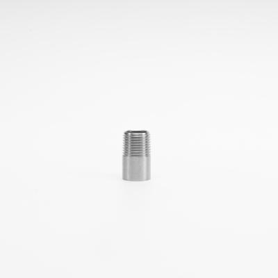 China TP304L Stainless Steel Screwed Pipe Fittings Precision Turning Welding Nipple NPT for sale