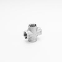 China DN15 To DN100 Stainless Steel Screwed Pipe Fittings SCH20S Female Threaded Cross Fitting for sale