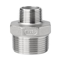 China DIN ASME Stainless Steel Pipe Fittings F304L F304 Reduce Hexagonal Nipple for sale