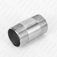 China Plumbing Materials Stainless Steel Long Barrel Nipple Union Type Male SS Double Pipe Nipples for sale