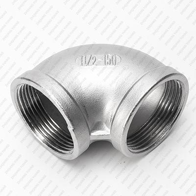 China 304 316 Stainless Steel 90 Degree Female Thread Elbow DN15-DN200 for sale