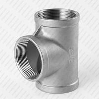 China 304 316 Stainless Steel Female Thread Tee Fitting BSPT NPT DIN for sale