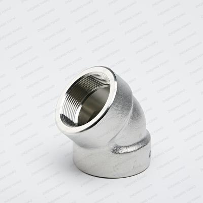 China 304 316 Stainless Steel Forged Pipe Fittings High Pressure Threaded NPT for sale