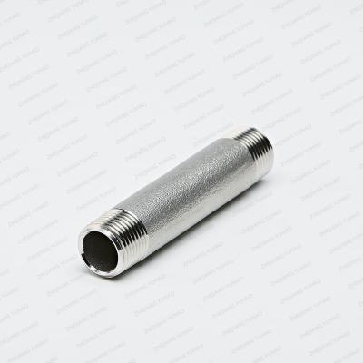 China NPT 316 Stainless Steel Forged Pipe Fittings JIS High Pressure Barrel Nipples for sale