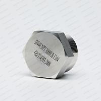 China Hexagonal 304L Stainless Steel Forged Pipe Fittings Gas SS Hex Plug for sale