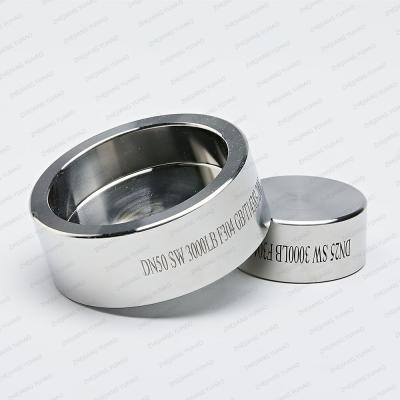 China 3000LB 1/2inch Stainless Steel Forged Pipe Fittings High Pressure Weld On Pipe Caps for sale