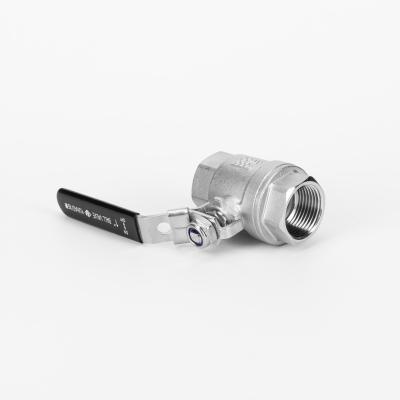 China Home Brew 304 316 SS Check Valve 1/2 Thread 2 Pieces Ball Lock 2 Stainless Steel Ball Valve for sale