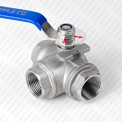 China Stainless Steel 3 Way Ball Valve For Industrial Flow Control for sale