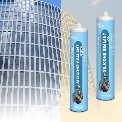 China MH7700 High Clear Transparent Neutral Silicone Sealant for Curtain Wall 12 Months Shelf Life for sale