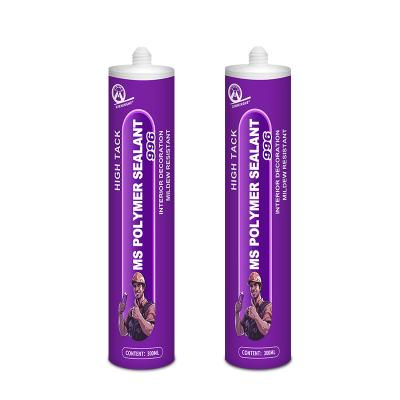 China 10.1oz MS Polymer Sealant Cartridge - 590ml High Tack Clear Adhesive with 5-Year Mold Free Guarantee for sale