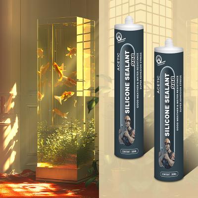 China MH988 General Purpose Acetate Silicone Sealant - Fast Drying 10-15min, Temperature Range -40°C to 280°C for Aquariums for sale