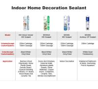 China MH988 Acetic Silicone Sealant Clear Waterproof - 400g/min Extrusion Rate, -40 to 280℃ Temperature Range for sale