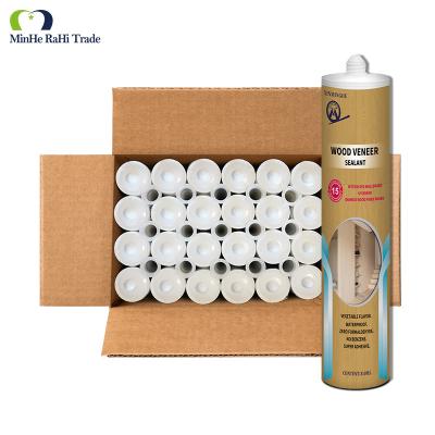 China MH Anigre Veneer Sealant Timber Laminate Slat Wood Board Modified MS Silicone Adhesive 300ml 590ml for sale