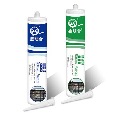 China 300ml GP Acetic Silicone Sealant Transparent Waterproof Mirror Glass Sealant 280℃ for sale