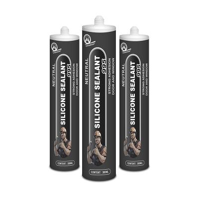 China MH995 Neutral Silicone Sealant 590ml Sausage Clear Transparent Window Door Construction Bonding for sale