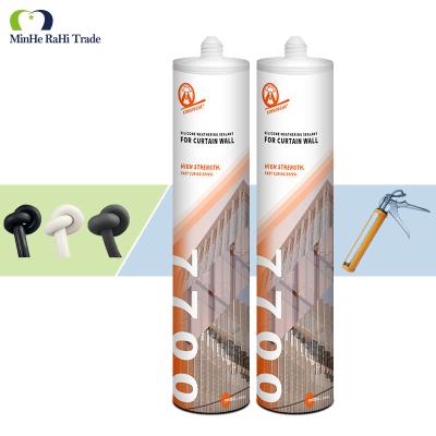 China MH7700 Silicone Sealant Fast Cure Weatherproof Acid Free 100% Crack Resistant 300ml for sale