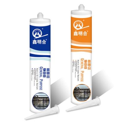 China 300ml GP Acetic Silicone Sealant Weatherproof Anti Fungus Glass Fixing Sealant for sale