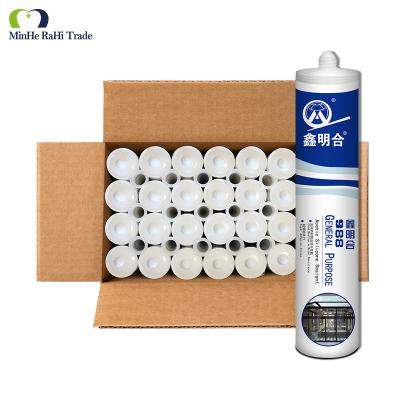 China MH988 Colorless Acid Sealant GP Acetic Neutral Glass Roof Silicone - 300ML Cartridge, -40°C to 280°C Temperature Range for sale