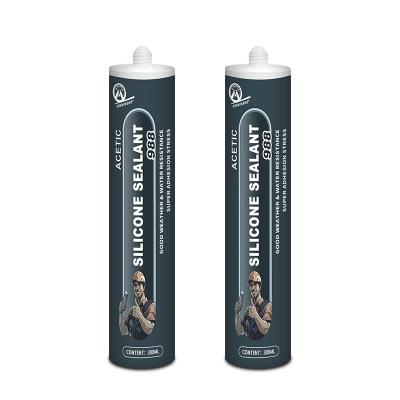 China MH988 Clear Acetoxy Silicone Sealant Aquarium Glass Adhesive Waterproof 280C for sale