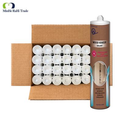 China MH Anigre Veneer Sealant 300g MS Modified Silicone Adhesive for Beech Wood Art Deco Panels for sale