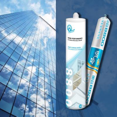 China MH8800 Silicone Sealant for Glass Waterproof Caulking 1.45 g/cm³ Density OEM Free Sample for sale