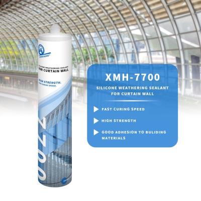 China MH7700 Neutral Silicone Sealant Weather Proofing No Smell White Black Construction Marine Adhesive Bulk 1.45 g/cm³ for sale