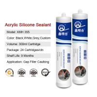 China MH355 Acrylic Sealant Fast Cure Edge Filling Caulking 300ml Anthracite Siliconized Latex Water-Based Solvent-free for sale