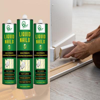 China 300ml MH Liquid Nails Strong Adhesive Cartridge - 350 Shear Strength, -29℃ to 60℃ Temperature Range, White Latex Construction Glue for sale