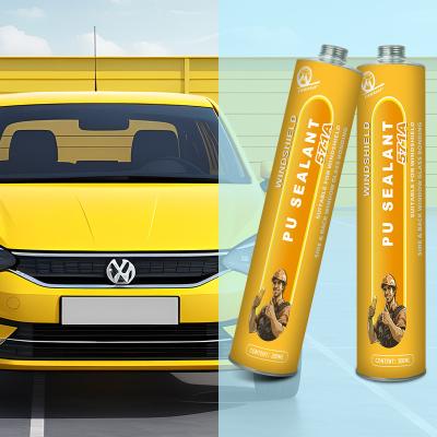 China MH571A Black PU Sealant 400% Elongation Auto Windshield Bonding Adhesive Urethane Glue for Bus Glass for sale