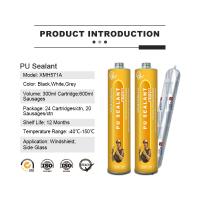 China MH571A Black PU Sealant 400% Elongation Auto Windshield Bonding Adhesive Urethane Glue for Bus Glass for sale